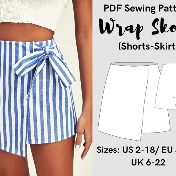 Wrap Skirt Pattern - Etsy