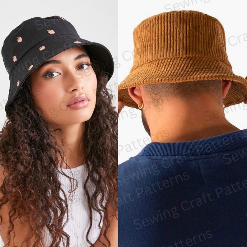 Bucket Hat Sewing Pattern for Men | Summer Hat Sewing Pattern | Men ...