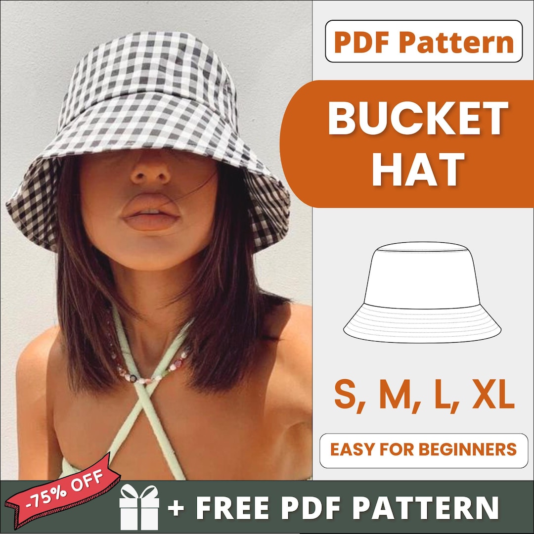 SEWING Bucket Hat Pattern PDF Summer Hat Sewing Pattern 4 Sizes Easy ...