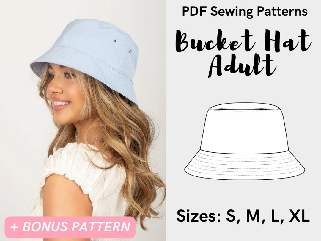 SEWING Pattern Bucket Hat PDF Summer Hat Sewing Pattern 4 - Etsy