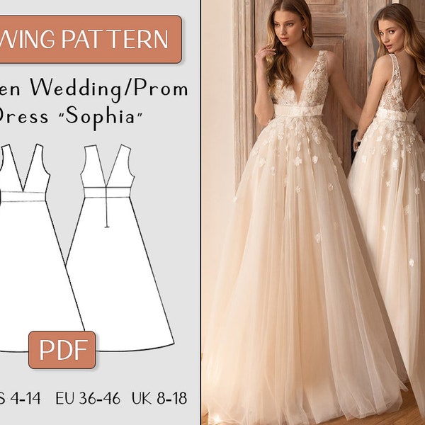 Prom Dress Pattern - Etsy