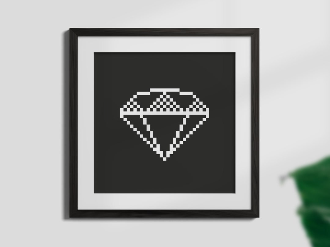 Diamond Pixel Art - Limited Edition Giclée Print - Etsy