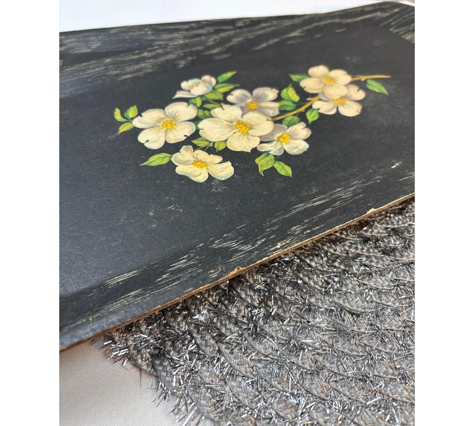 Vintage 1950s Kentley Floral Tray Set, Cottage Core Decor, Made in USA ...