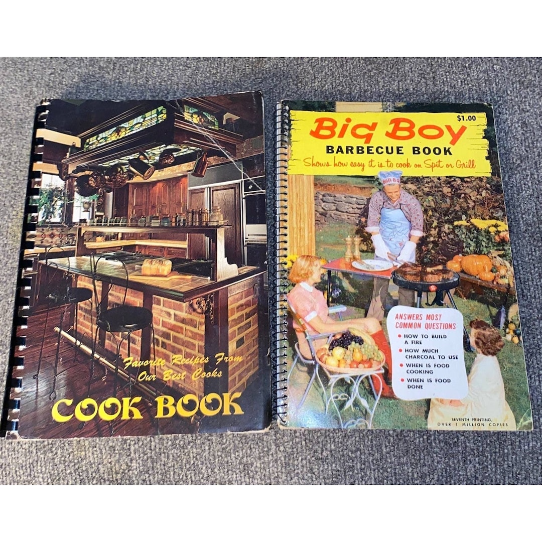 Vintage Church Cookbook 1970's & Big Boy Cookbook 1960's - Etsy