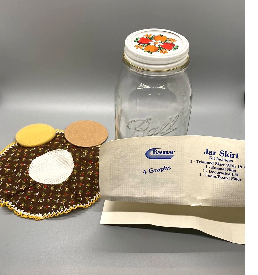 Raymar Jar Skirt Embroidery Kit Canning Decorative With Jar Vintage - Etsy