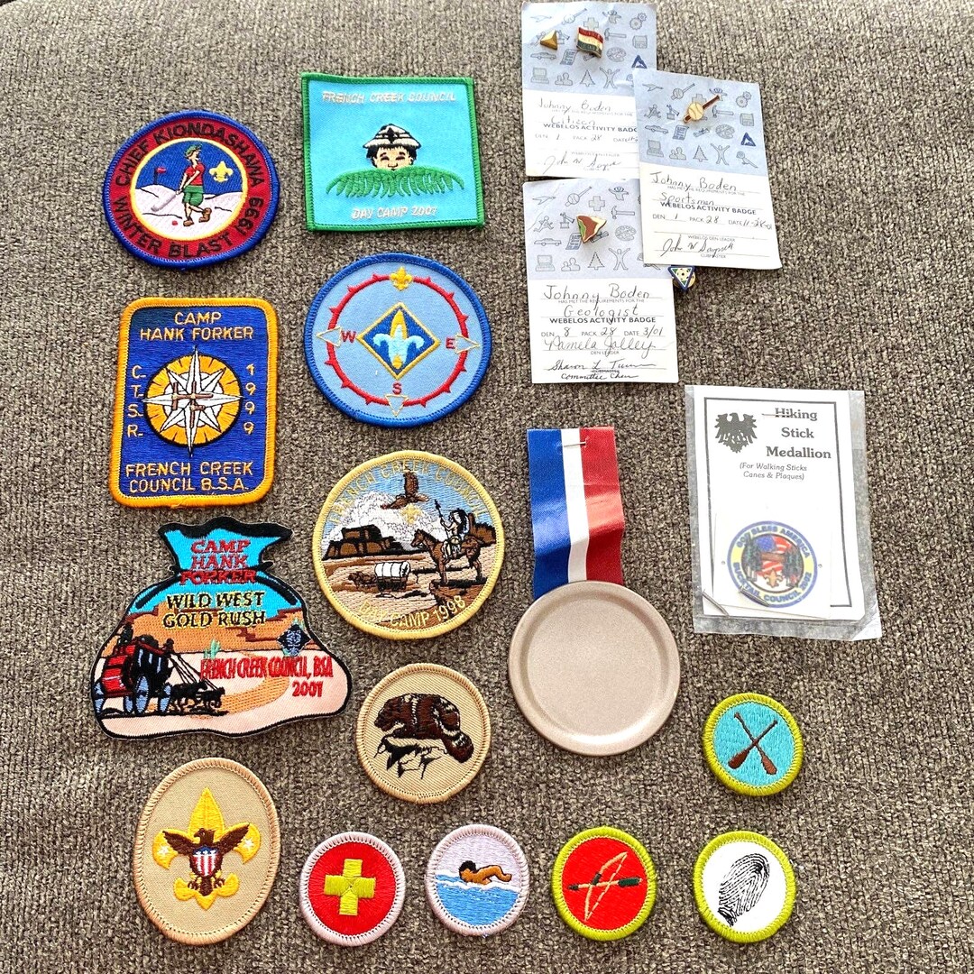 Boy Scouts of America Cub Scout Webelos Patches and Pins Lot - Etsy