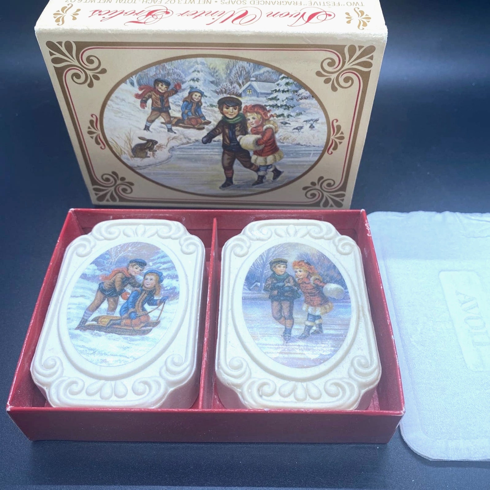 1970s Avon Winter Victorian Frolics Vintage Set of Two Soaps With ...