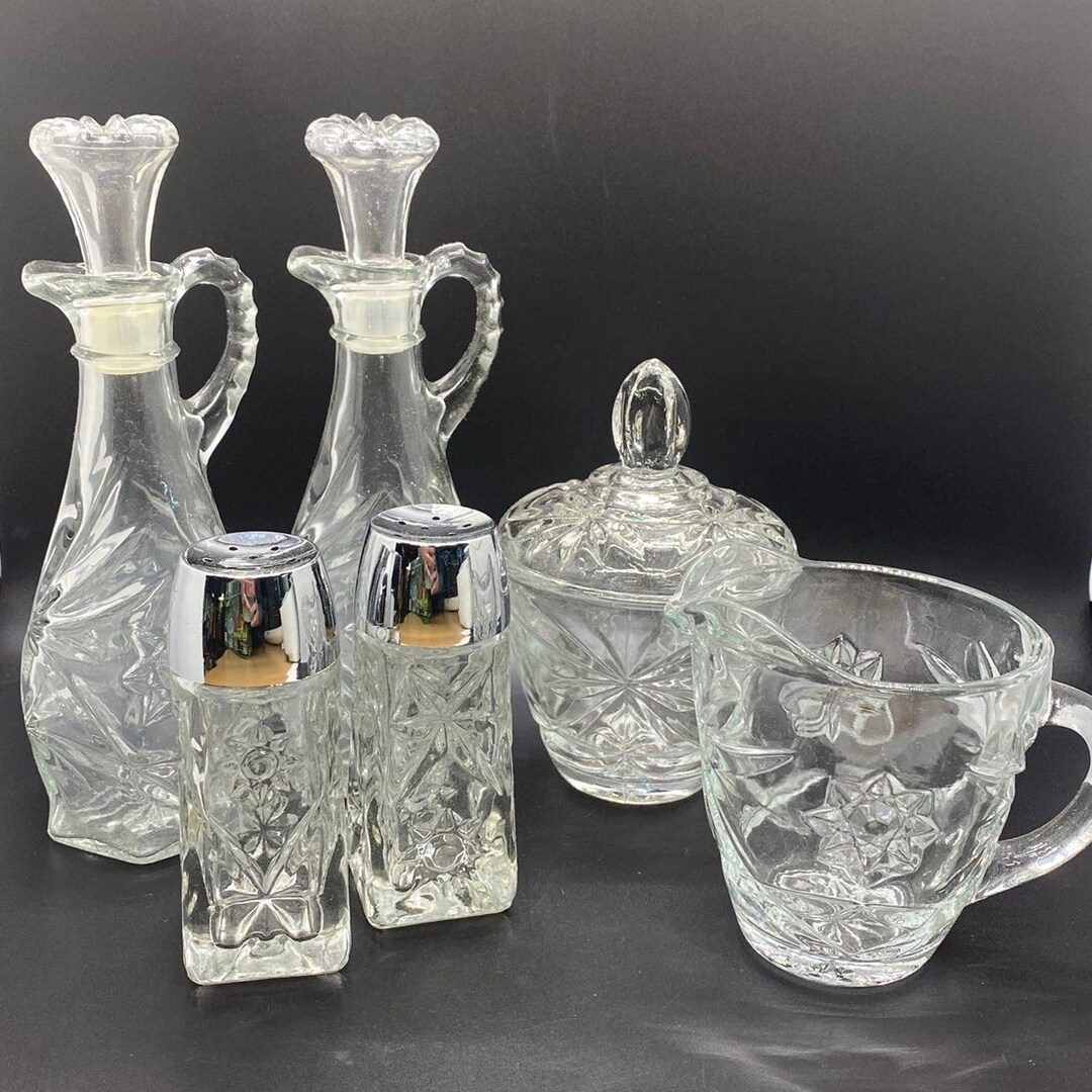 Prescut Anchor Hocking Tablemates 700/720A Nine Pc Set Vtg Missing ...
