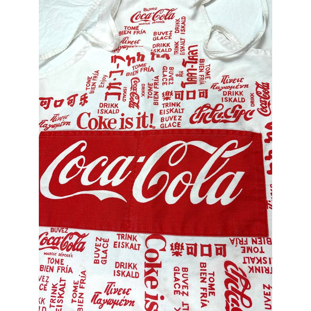 Vintage Coca Cola Apron 1984 “around the World” Languages Advertising ...