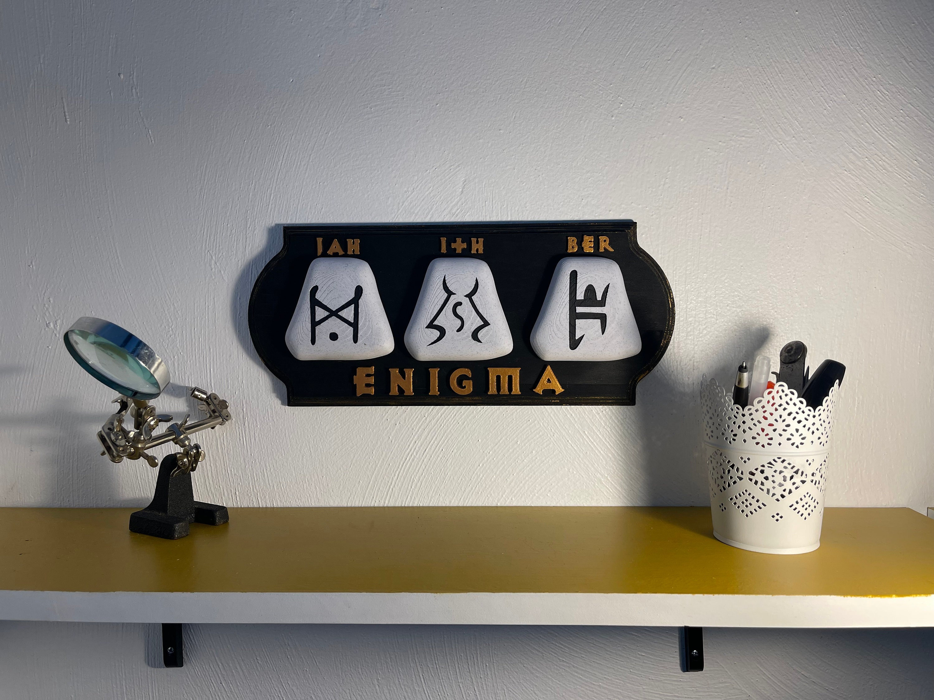 Diablo 2 Runeword Embossed Sign/plaque Enigma - Etsy