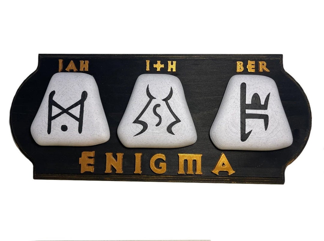 Diablo 2 Runeword Embossed Sign/plaque - Enigma - Etsy
