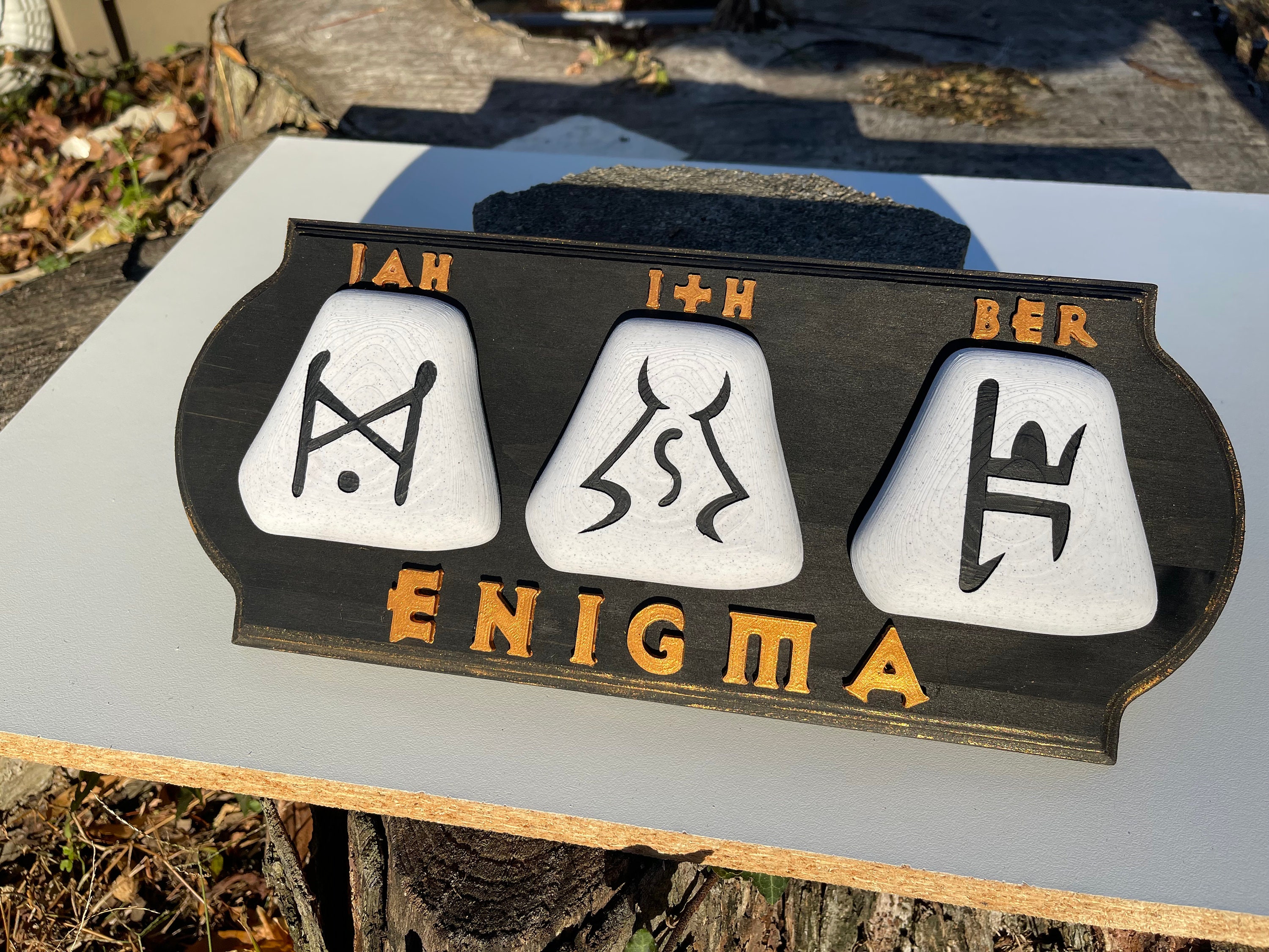 Diablo 2 Runeword Embossed Sign/plaque Enigma - Etsy