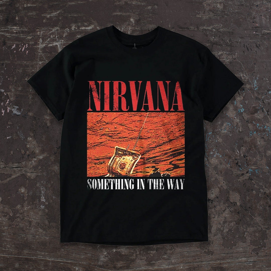 Vintage Graphic Nirvana Money Something in the Way Black Unisex T-shirt ...
