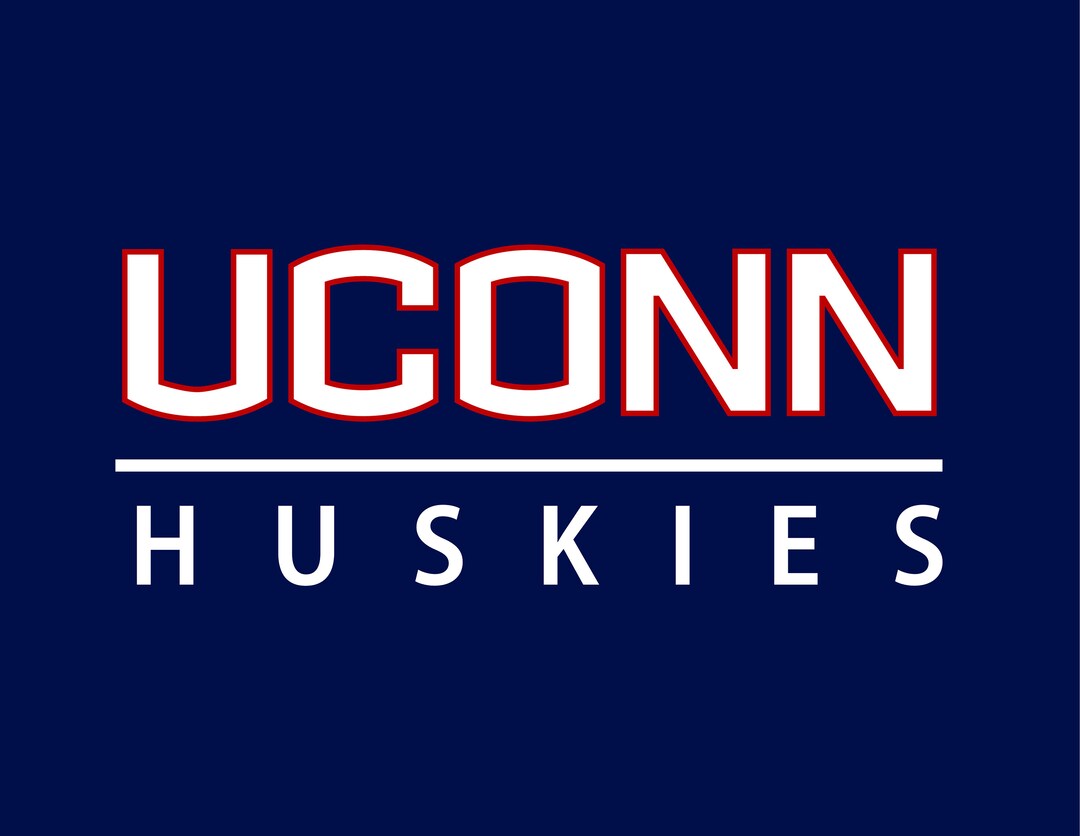 UCONN University of Connecticut Logo Design Screen Print Logo Design - Etsy