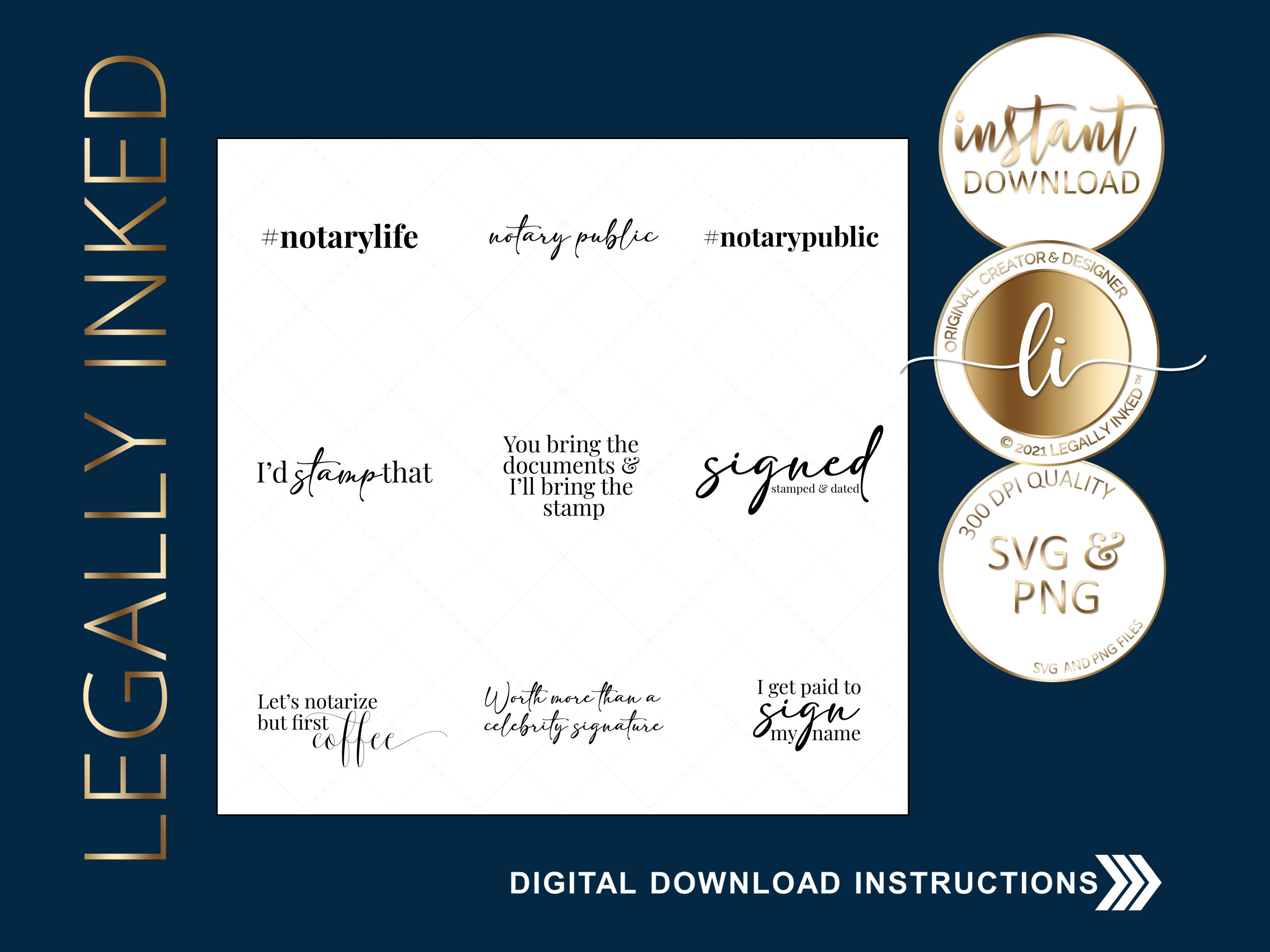 Notary Public SVG | Law Office Décor | Legal Humor | Law Prints ...