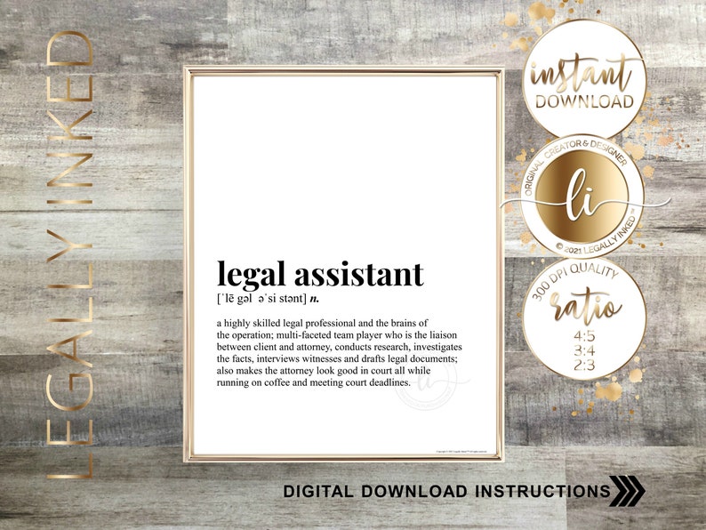 Legal Assistant Definition | Law Office Décor | Legal Humor | Law ...