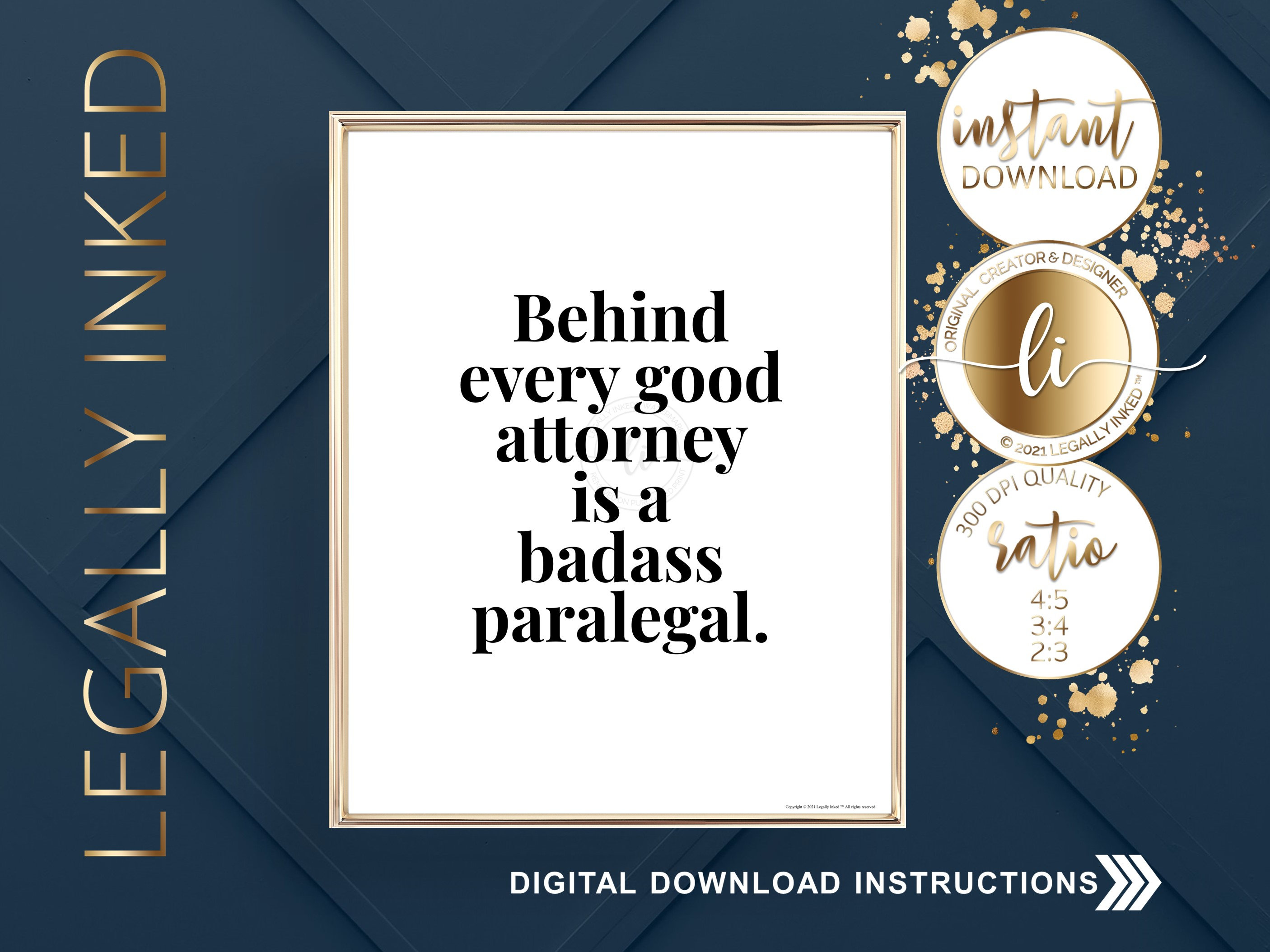 Paralegal | Law Office Décor | Legal Humor | Law Prints | Justice Art ...