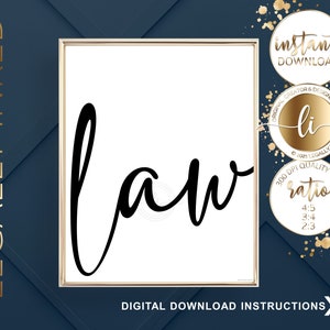 Law | Law Office Décor | Legal Humor | Law Prints | Justice Art | Smart ...