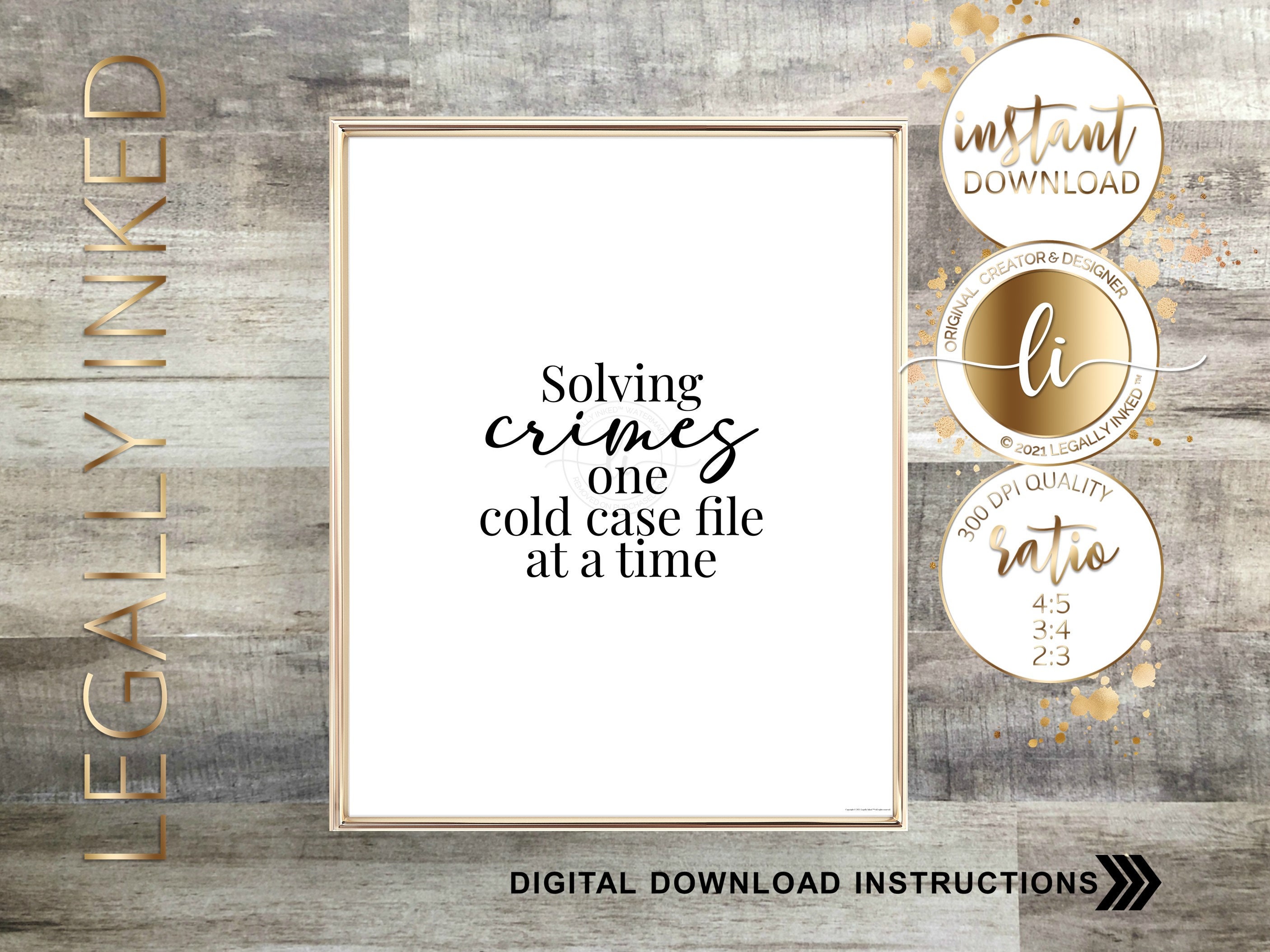 Solving Crimes One Cold Case File at A Time | Law Office Décor | Legal ...