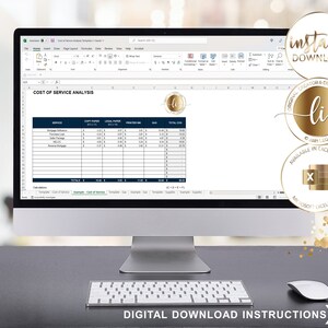 Cost of Service Analysis | Excel Template | Legal | Notary Loan Signing ...