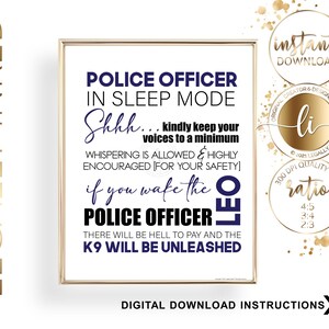 Police Officer Quiet Zone | Law Office Décor | Legal Humor | Law Prints ...