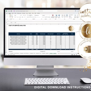 Cost of Service Analysis | Excel Template | Legal | Notary Loan Signing ...