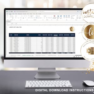 Labor Cost Analysis | Excel Template | Law Office | Legal | Business ...