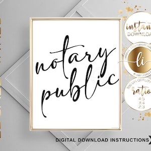 Notary Public | Law Office Décor | Legal Humor | Law Prints | Justice ...