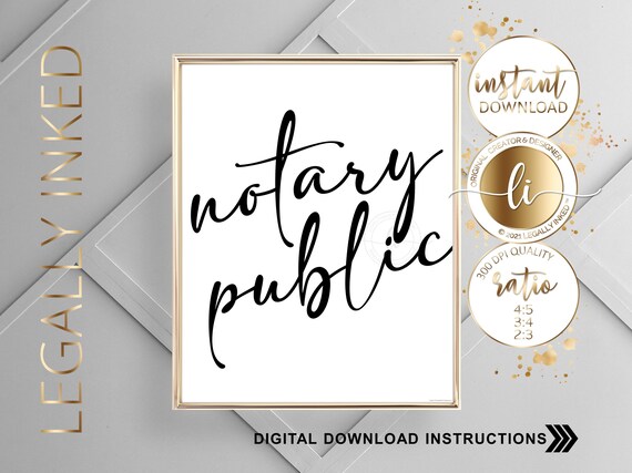 Notary Public Law Office Décor Legal Humor Law Prints - Etsy