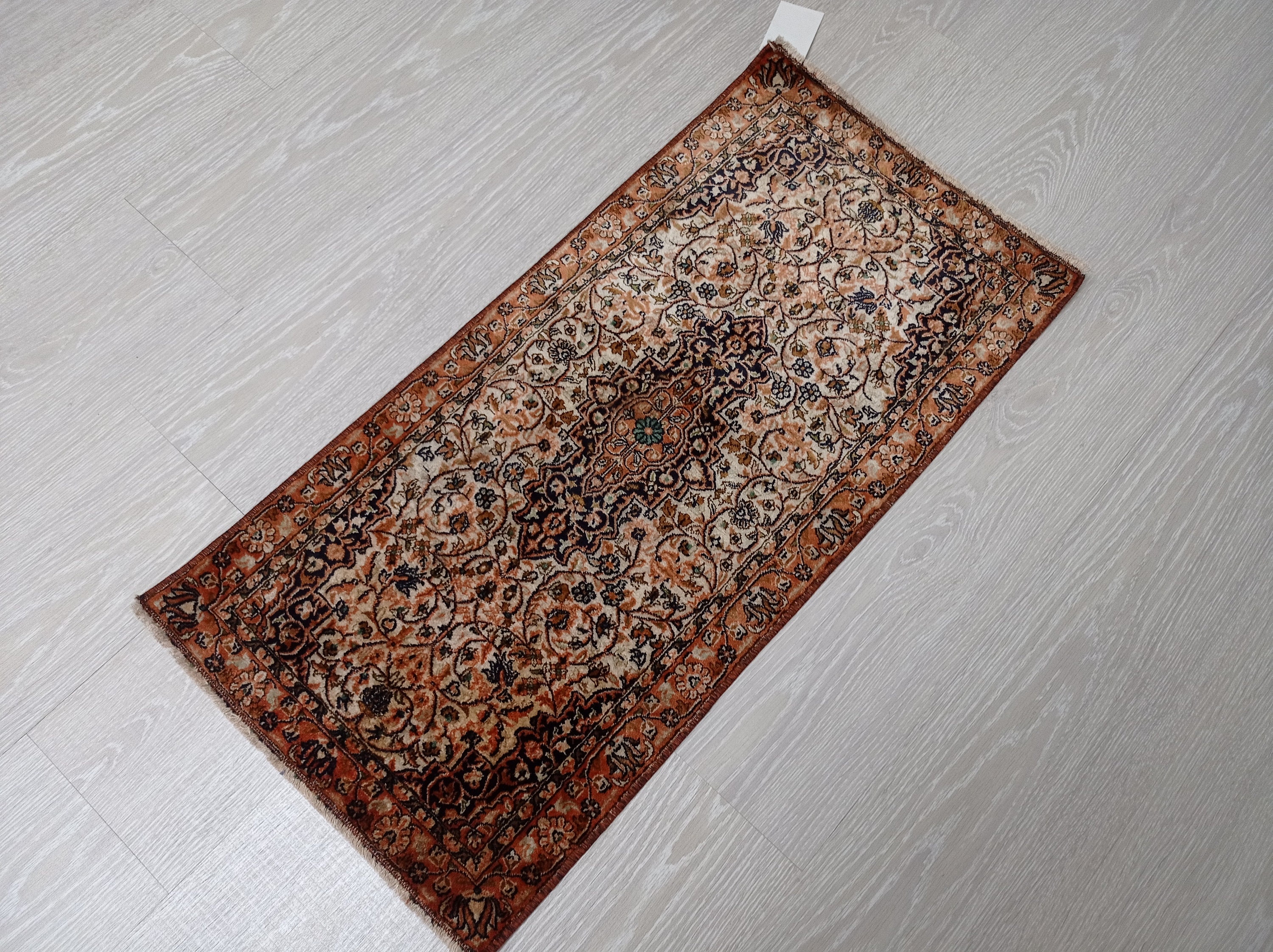 2x3 Silk Mats, Beige Small Oushak Mats, Hereke Mats, Outdoor Mats, 2x3 ...