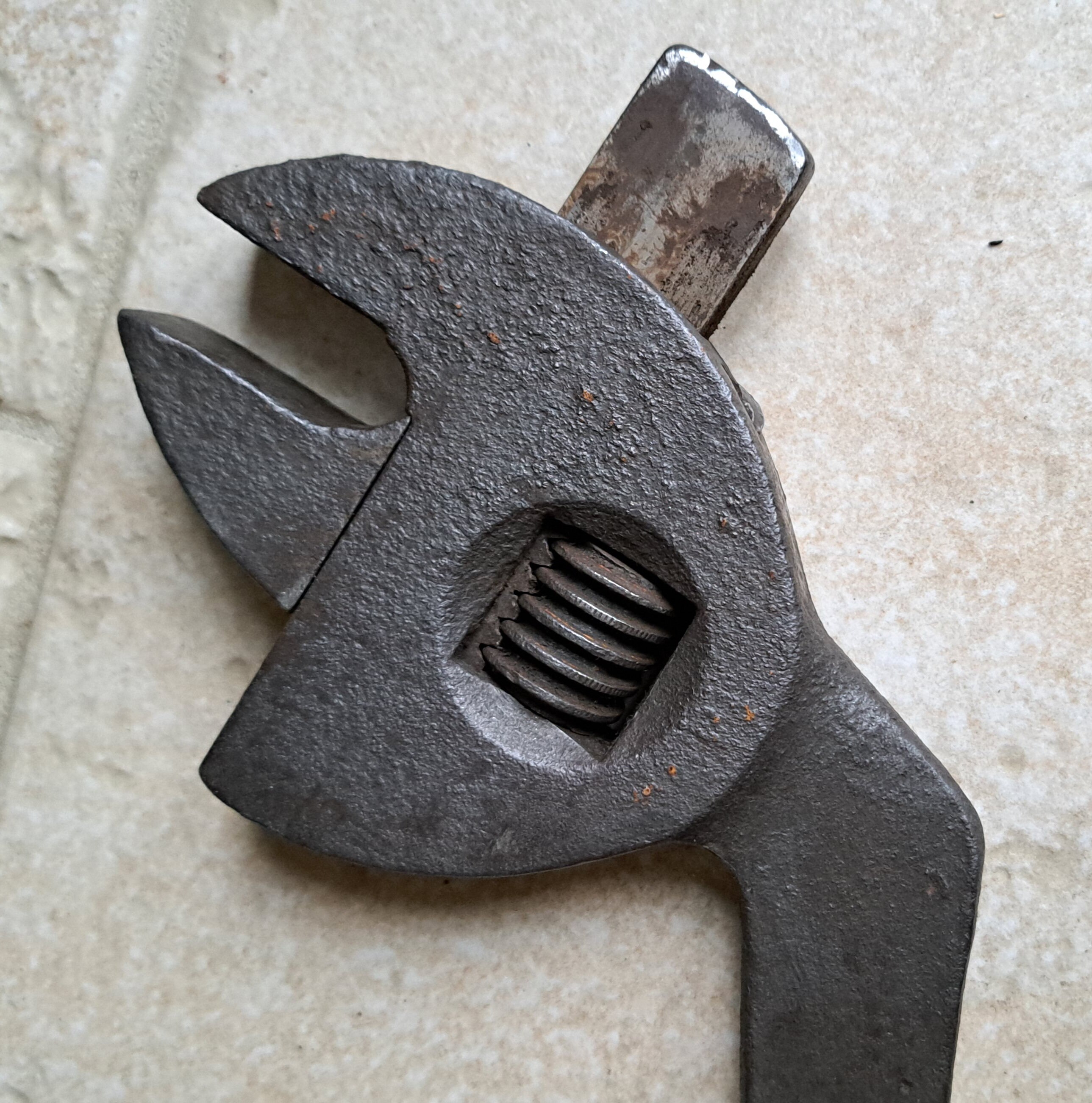 Beautiful Vintage French Iron Adjustable Spanner / Monkey - Etsy