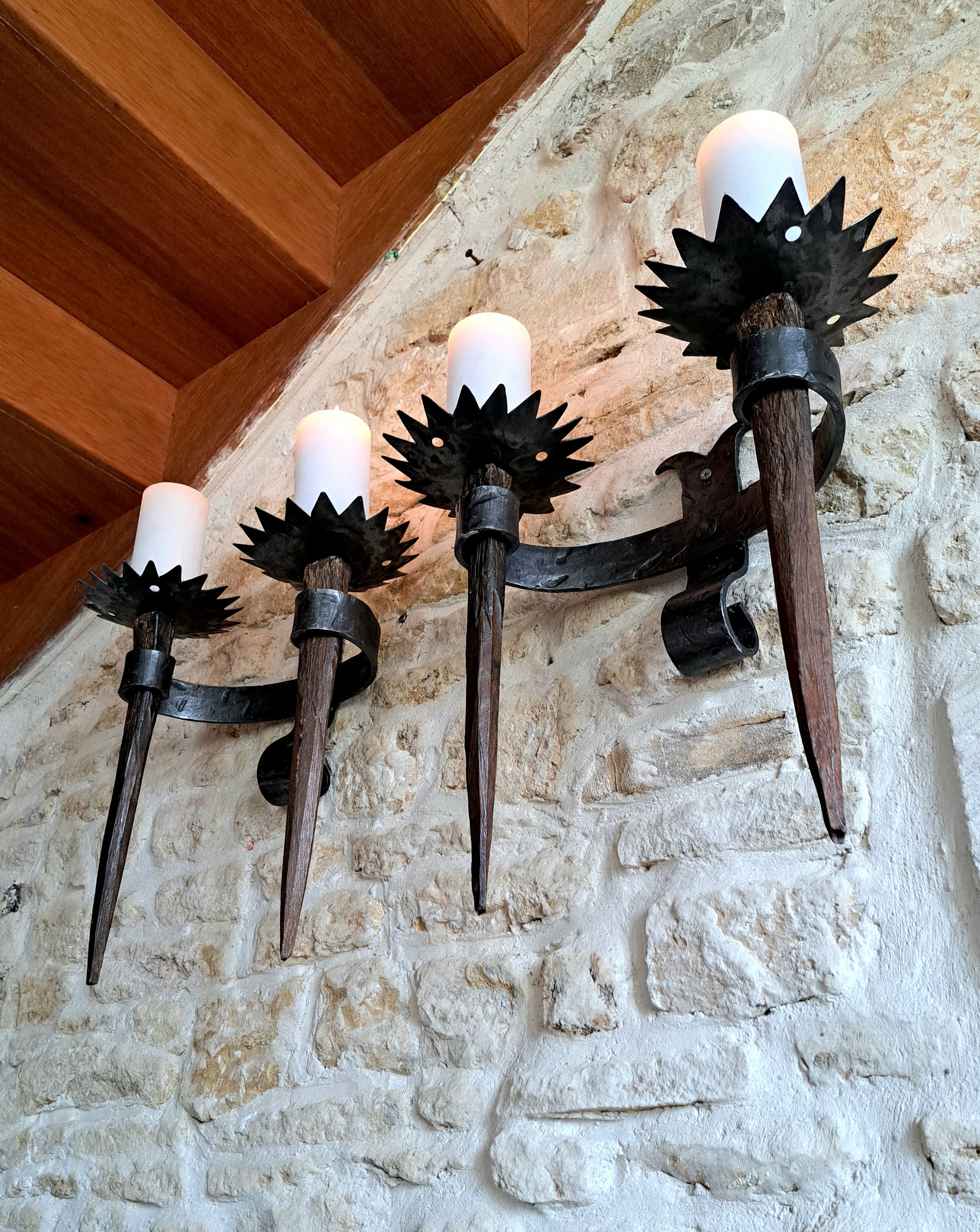 Pair of Magnificent, Large, Antique, French, Gothic, Medieval Style ...