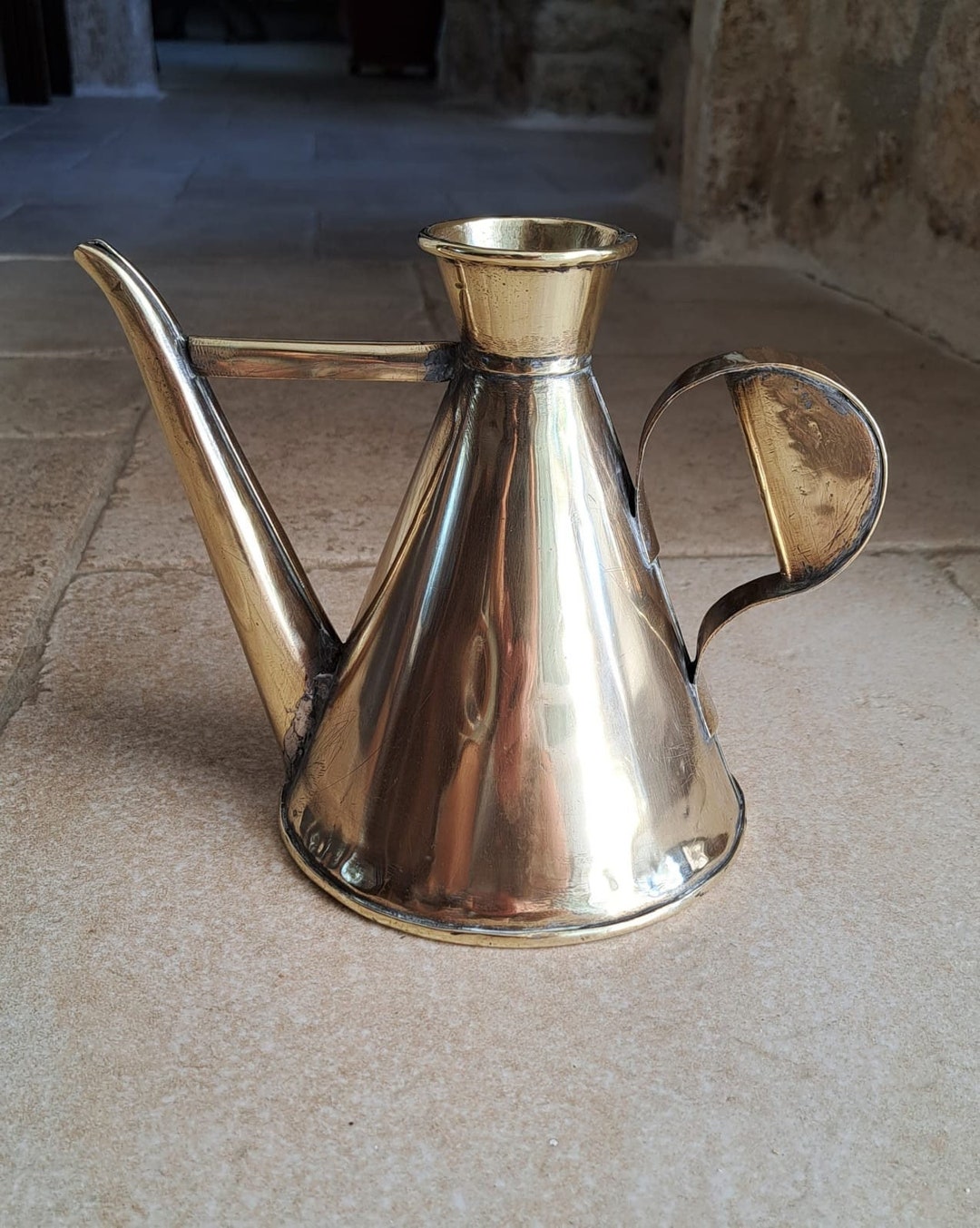 Stunning, Apprentice Made, Antique, French, Brass, Machine, Oil Can - Etsy