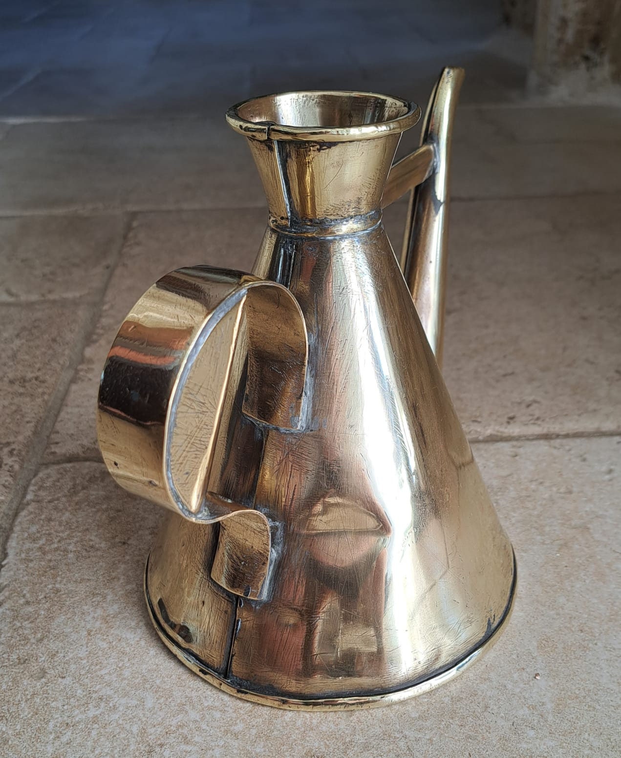 Stunning, Apprentice Made, Antique, French, Brass, Machine, Oil Can - Etsy