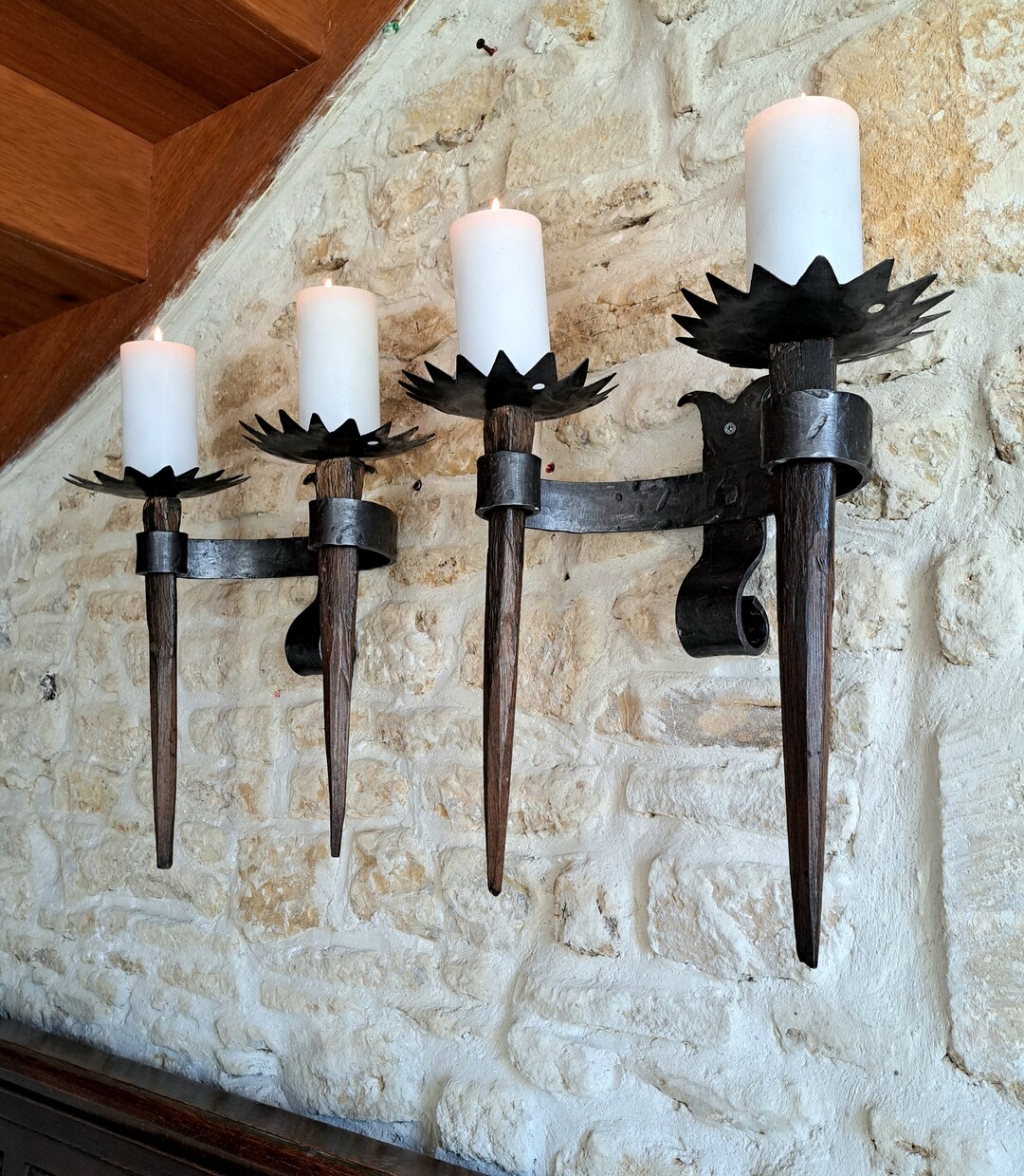 Pair of Magnificent, Large, Antique, French, Gothic, Medieval Style ...