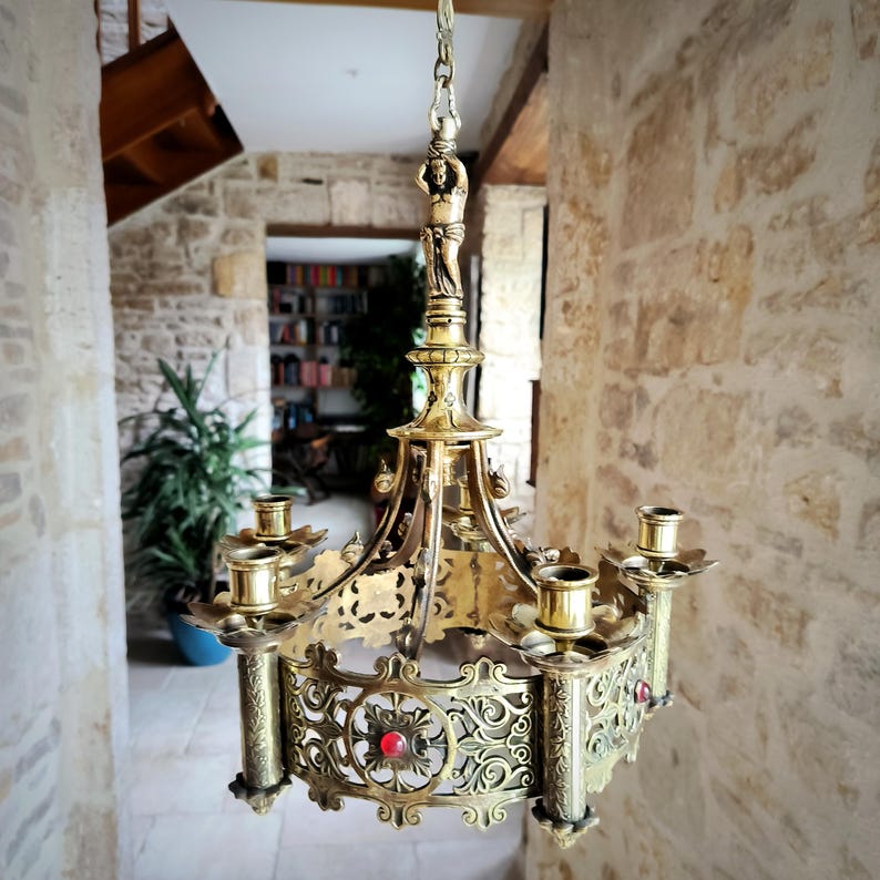 Utterly Gorgeous, Rare, Antique, French, Bronze, Ecclesiastical, 5 ...