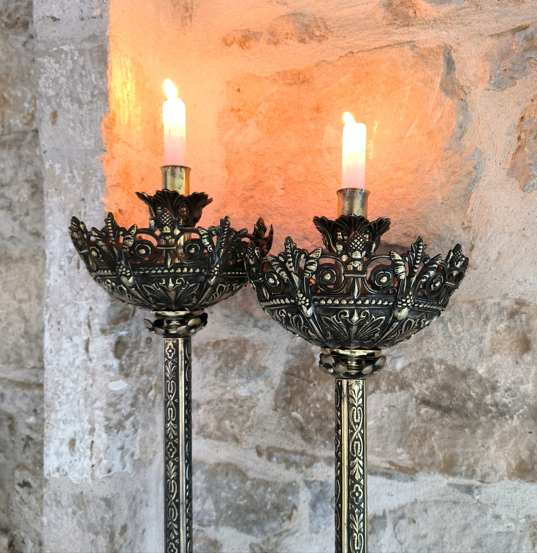 A Pair of Magnificent, 1.7m Tall, Antique, French, Bronze ...