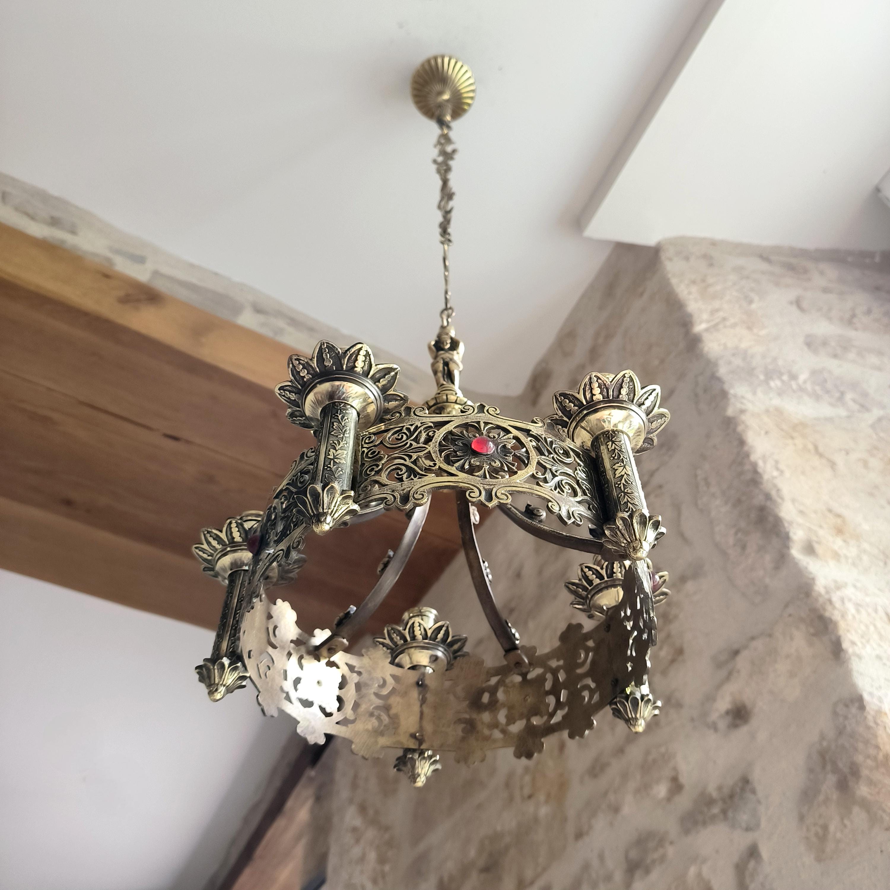 Utterly Gorgeous, Rare, Antique, French, Bronze, Ecclesiastical, 5 ...