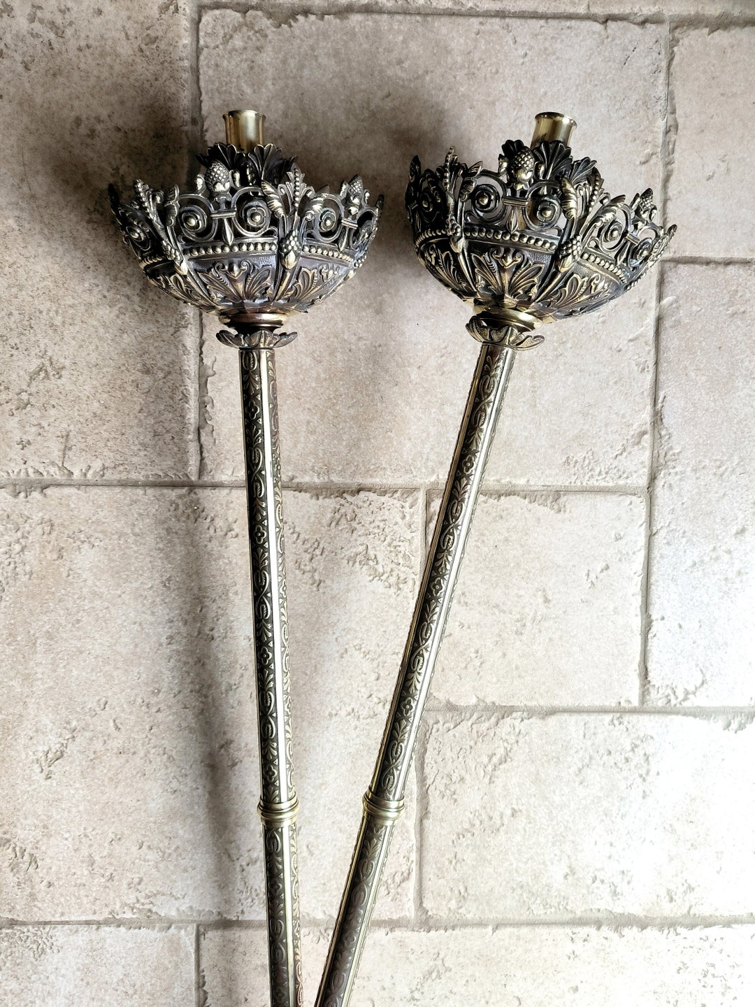 A Pair of Magnificent, 1.7m Tall, Antique, French, Bronze ...