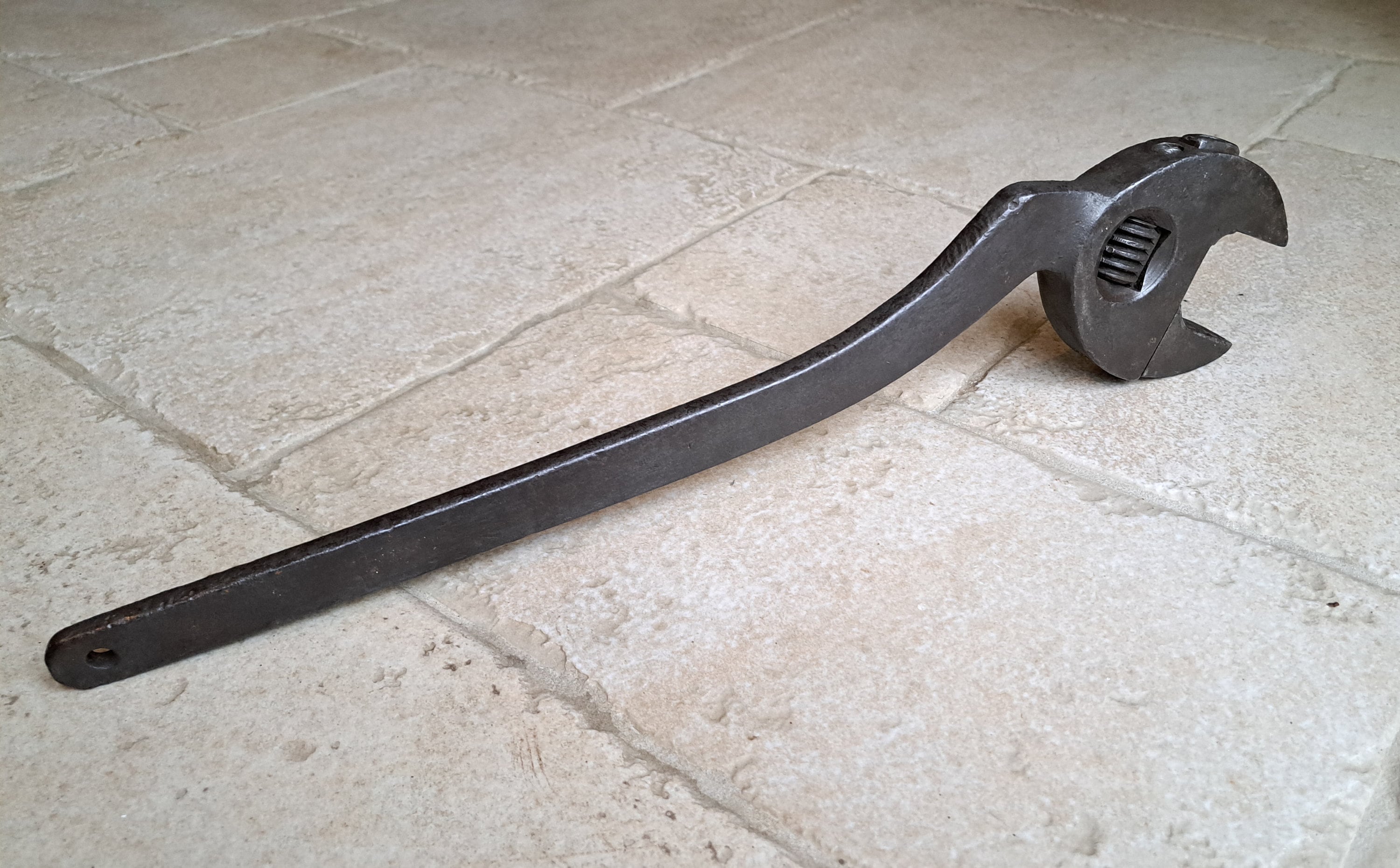 Beautiful Vintage French Iron Adjustable Spanner / Monkey - Etsy