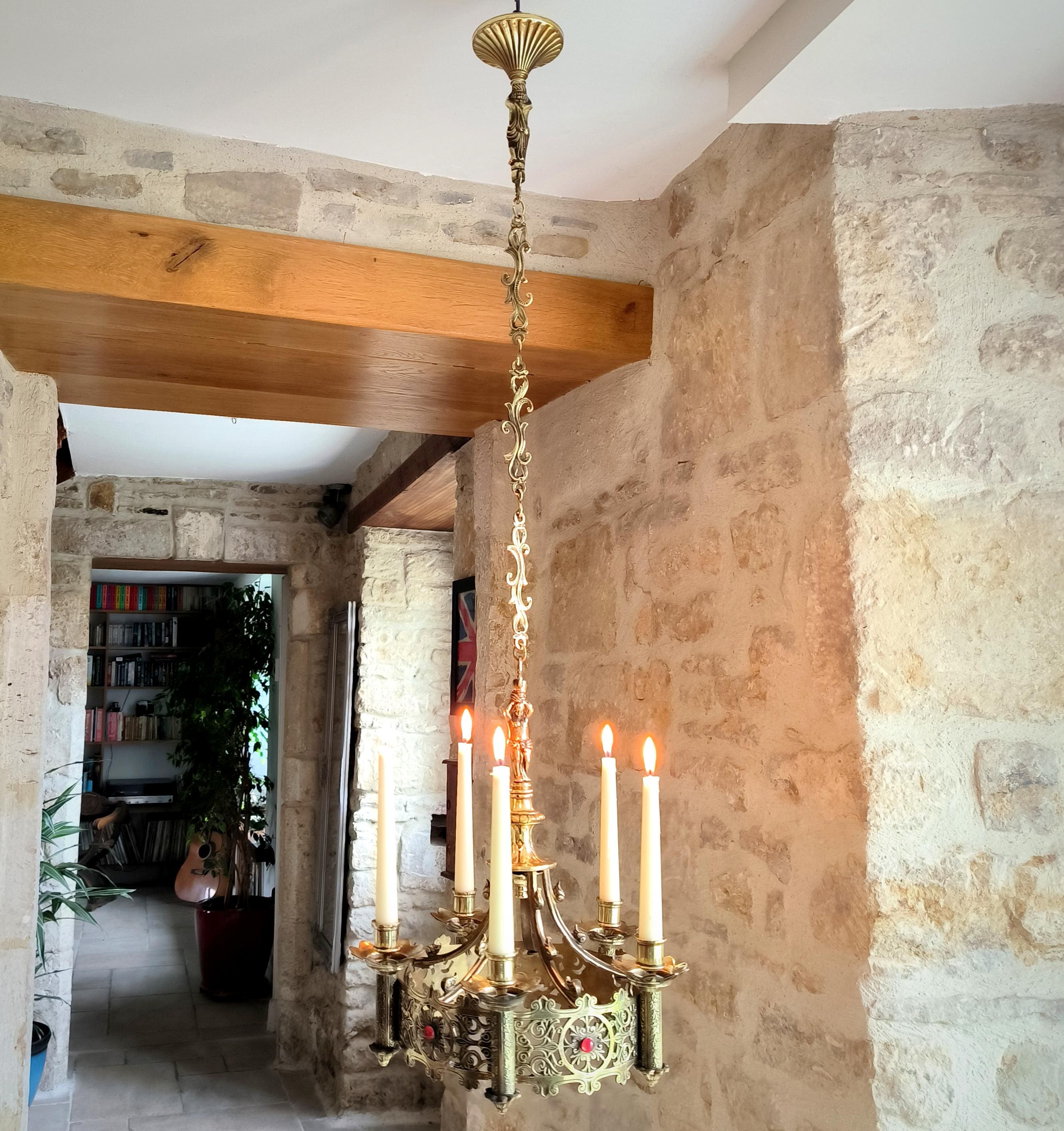 Utterly Gorgeous, Rare, Antique, French, Bronze, Ecclesiastical, 5 ...