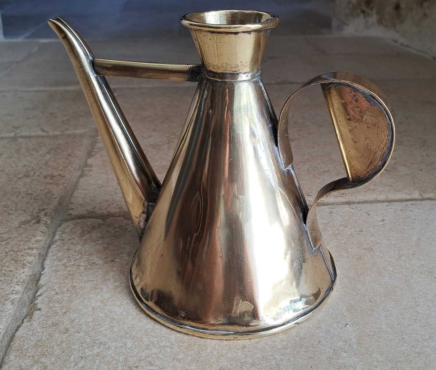 Stunning, Apprentice Made, Antique, French, Brass, Machine, Oil Can - Etsy