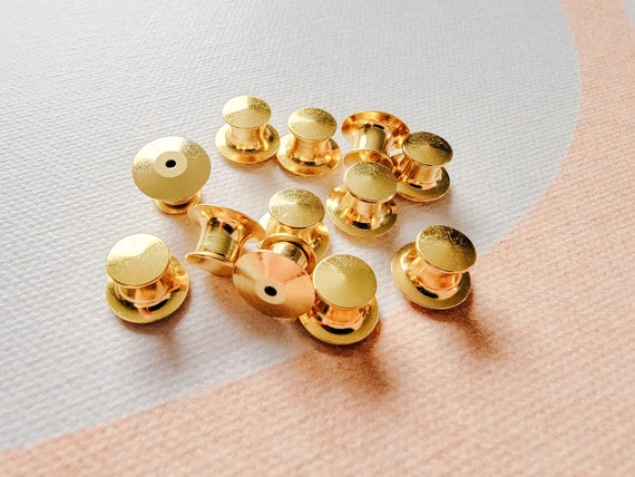 Deluxe Locking Pin Back Upgrade in Gold | Etsy