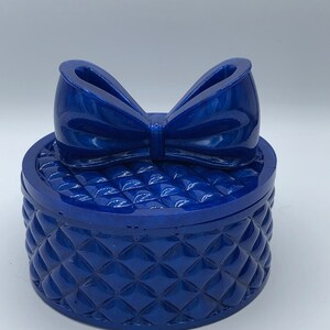 Bow Trinket Box - Makeup Accessories - Bows, Quilted, Candy Dish ...