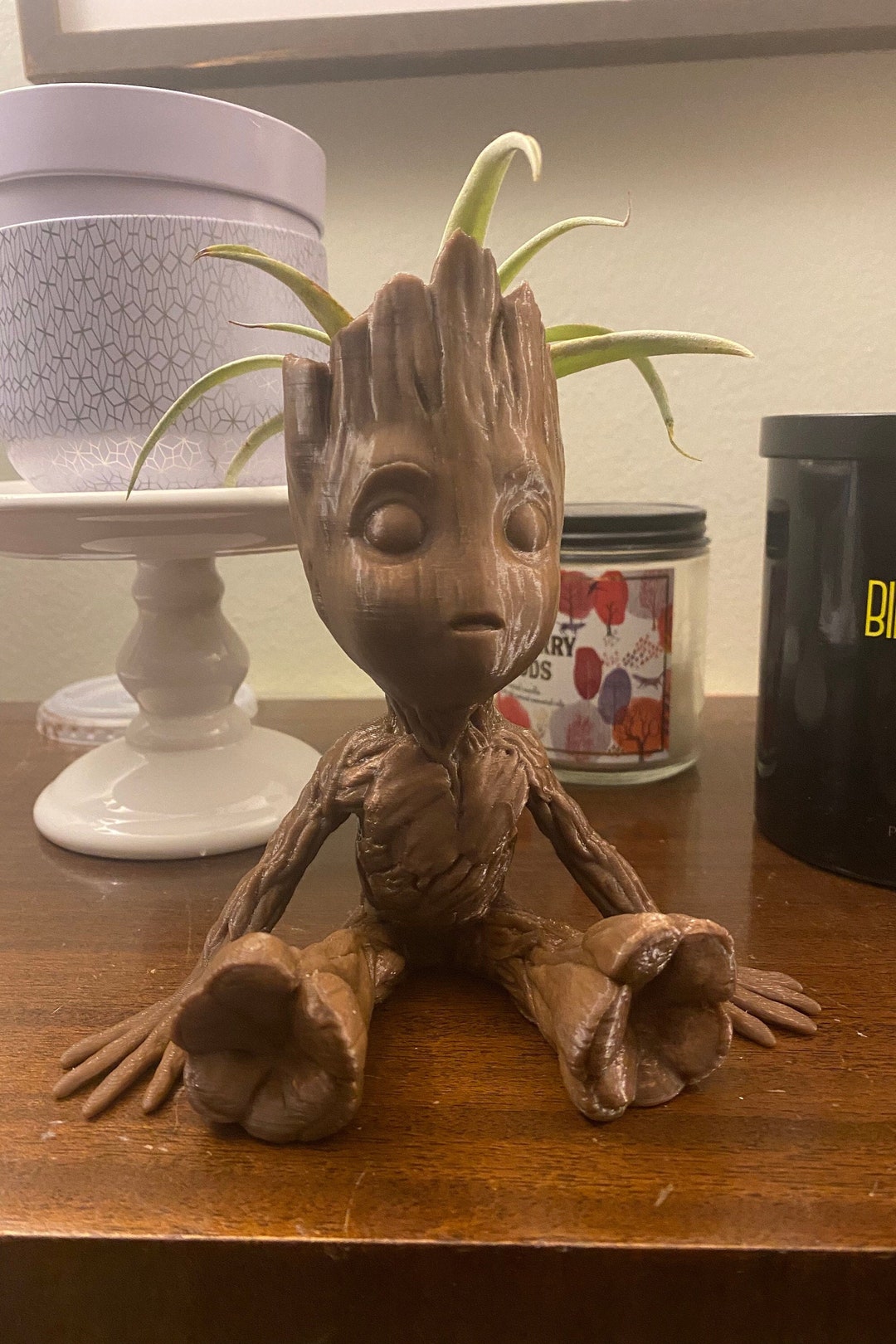 Baby Groot Air Plant Succulent Planter - Etsy