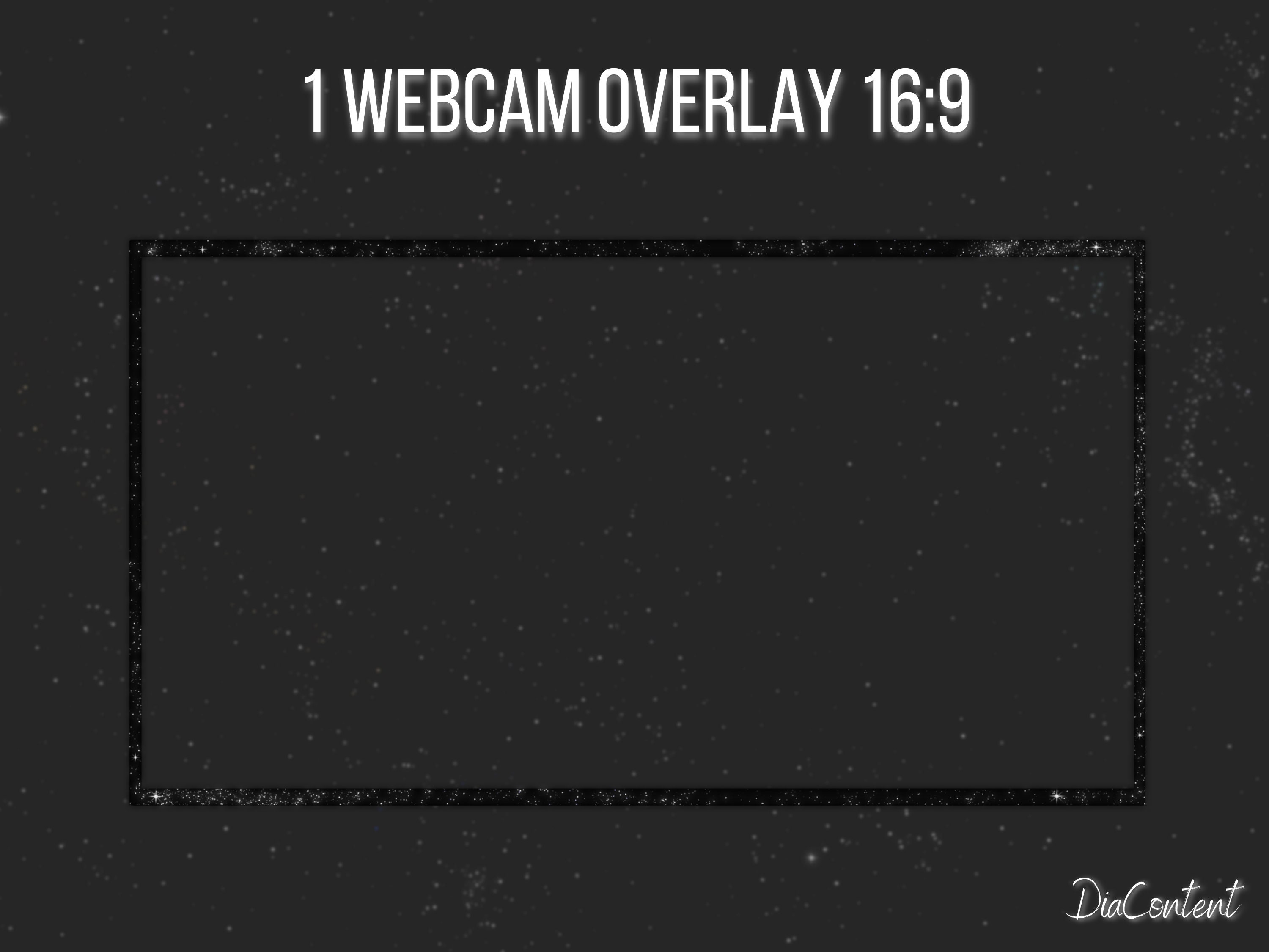 ANIMATED Outer Space Twitch Overlay | Stars, Galaxy, Black & White ...