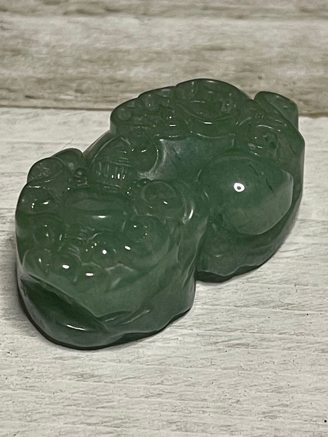 Pixiu Carving, Green Aventurine Carving, Pixiu, Dragon, Winged Lion ...