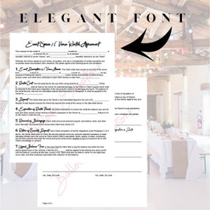 Venue Rental Contract Agreement EASY to Edit DIGITAL DOWNLOAD Word Doc ...