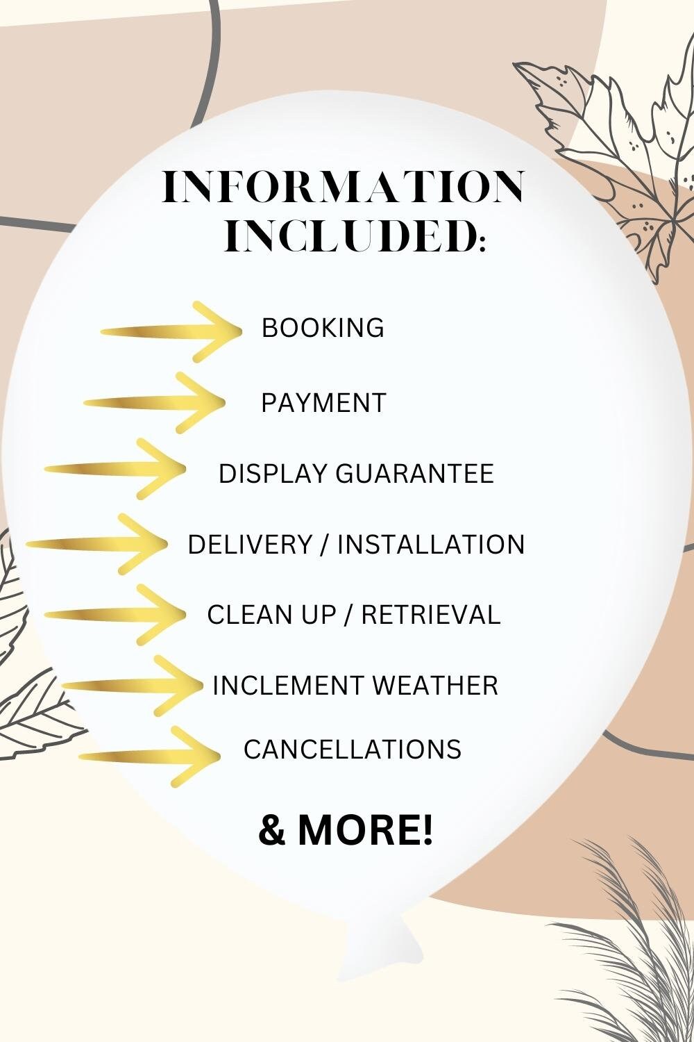 Balloon Decor Contract, Balloon Service Contract, EASY to Edit in WORD ...