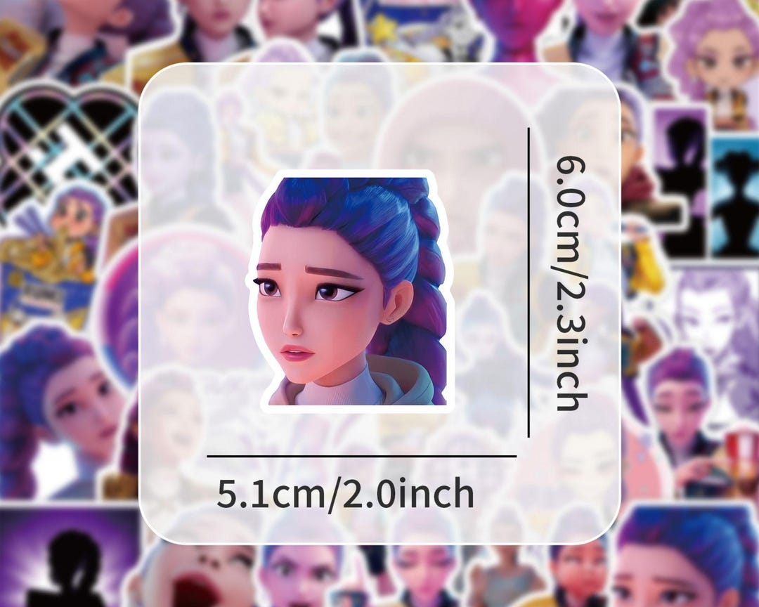 Kpop RUMI Graffiti Stickers | Anime Korean Idol Decals - Etsy
